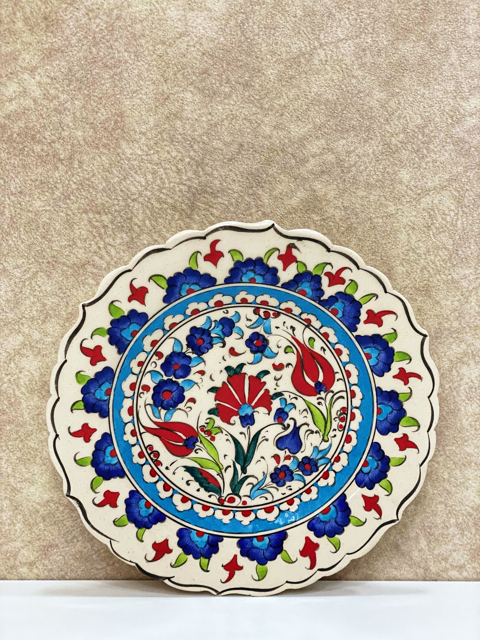 7'' Turkish Ceramic Wall Plate for Hanging Decorative - Etsy