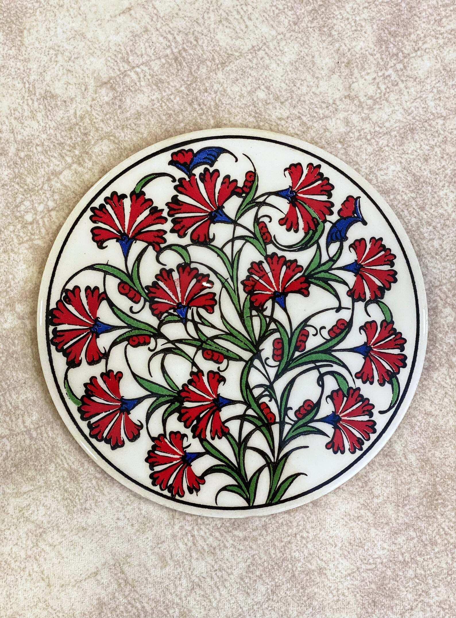 Decorative Turkish Ceramic Trivet 7 Ceramic Trivet - Etsy