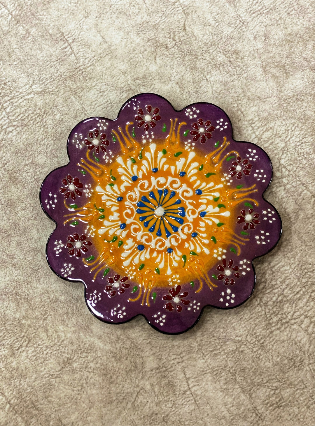 Decorative Tile Kitchen Trivet 7, Tile Trivet, Ceramic Trivet, Turkish ...