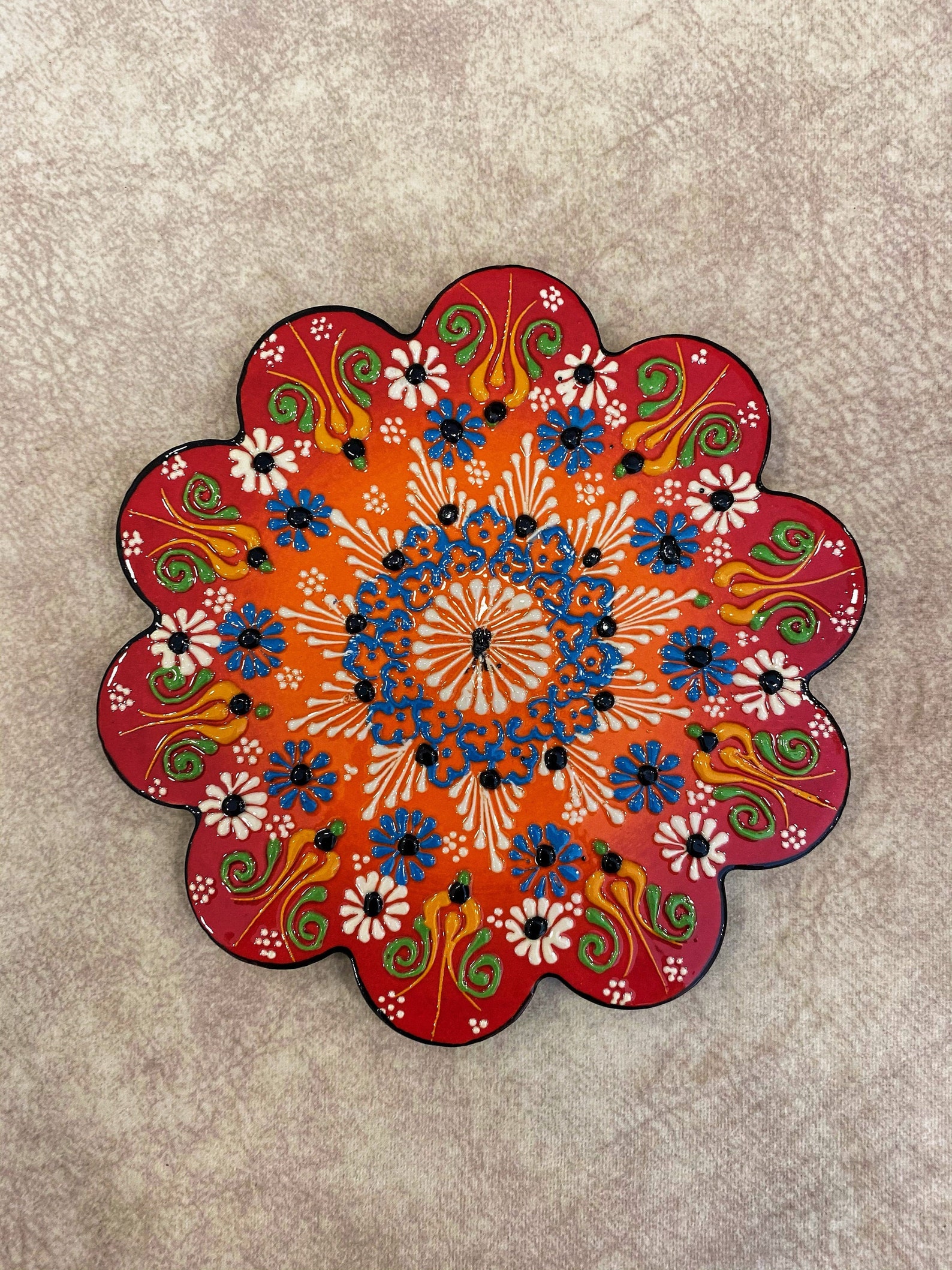 Decorative Ceramic Kitchen Trivet 7 Ceramic Trivet | Etsy