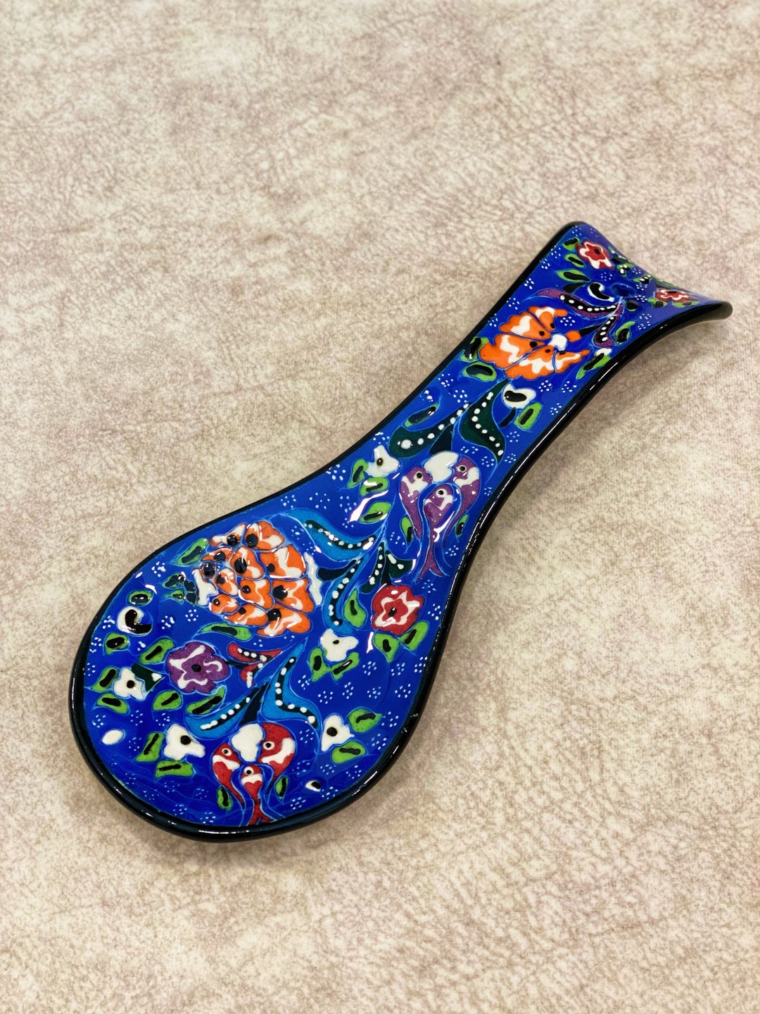 Handmade Turkish Ceramic Spoon Rest Pottery Spoon Holder - Etsy