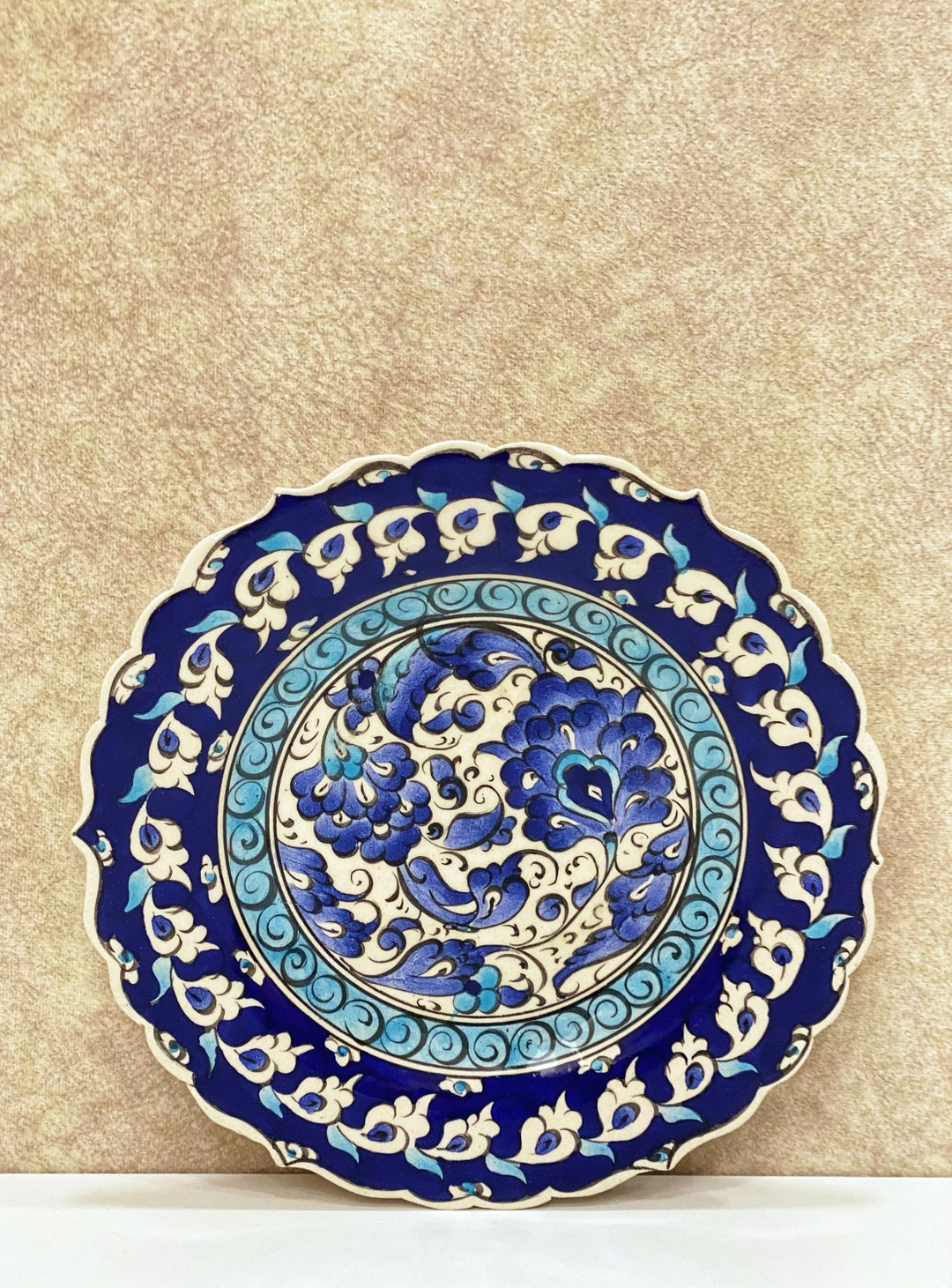 Handmade Ceramic Wall Plate 7'',pottery Hanging Plate, Plate,decorative ...