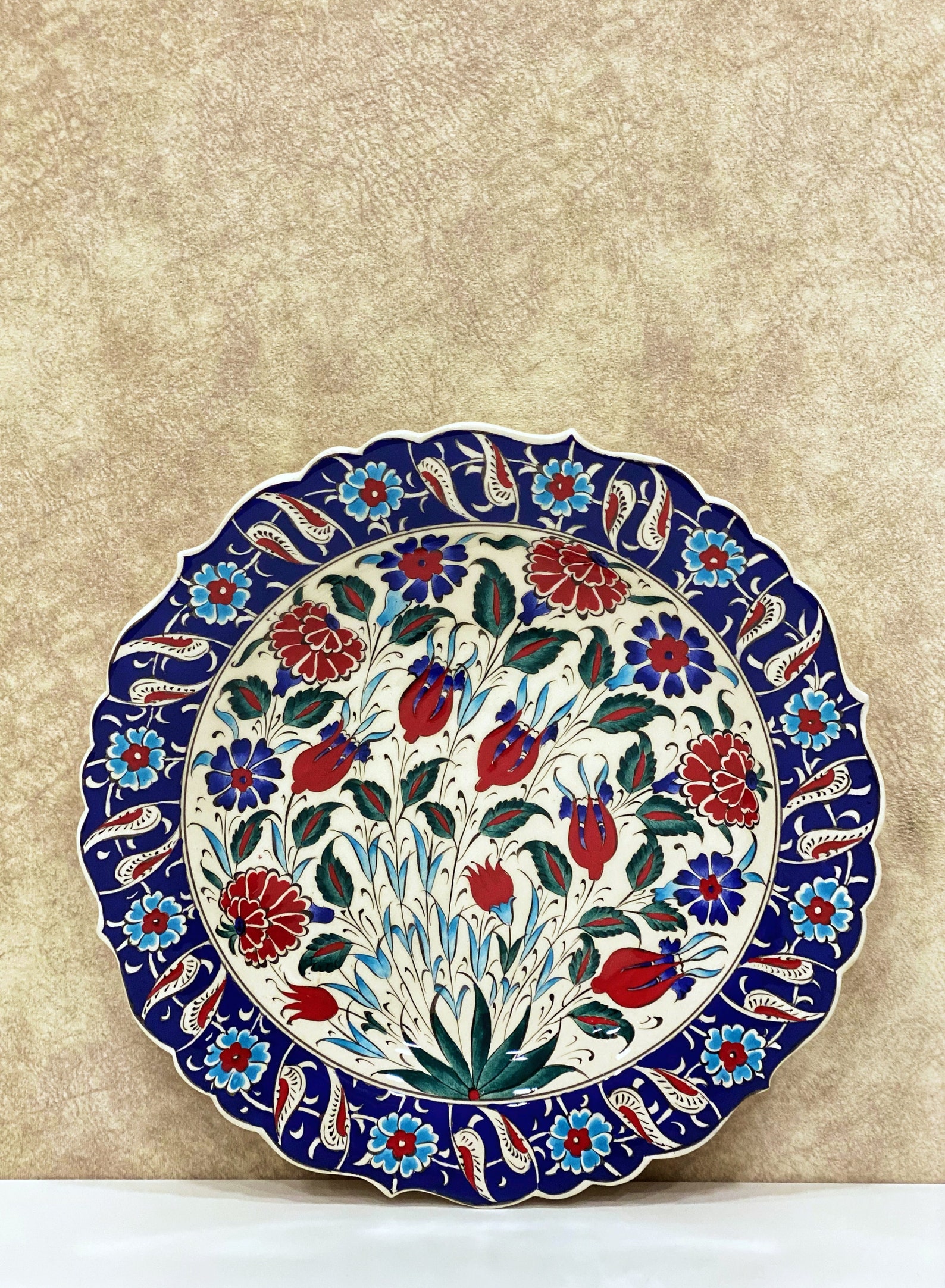 12'' Turkish Wall Plate Colourful Wall Decor - Etsy