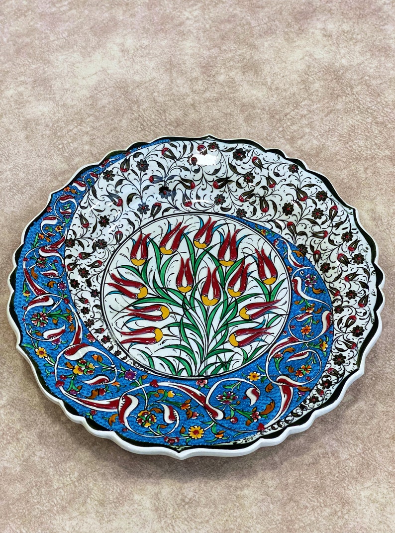 12'' Turkish Wall Plate Colorful Wall Decor - Etsy