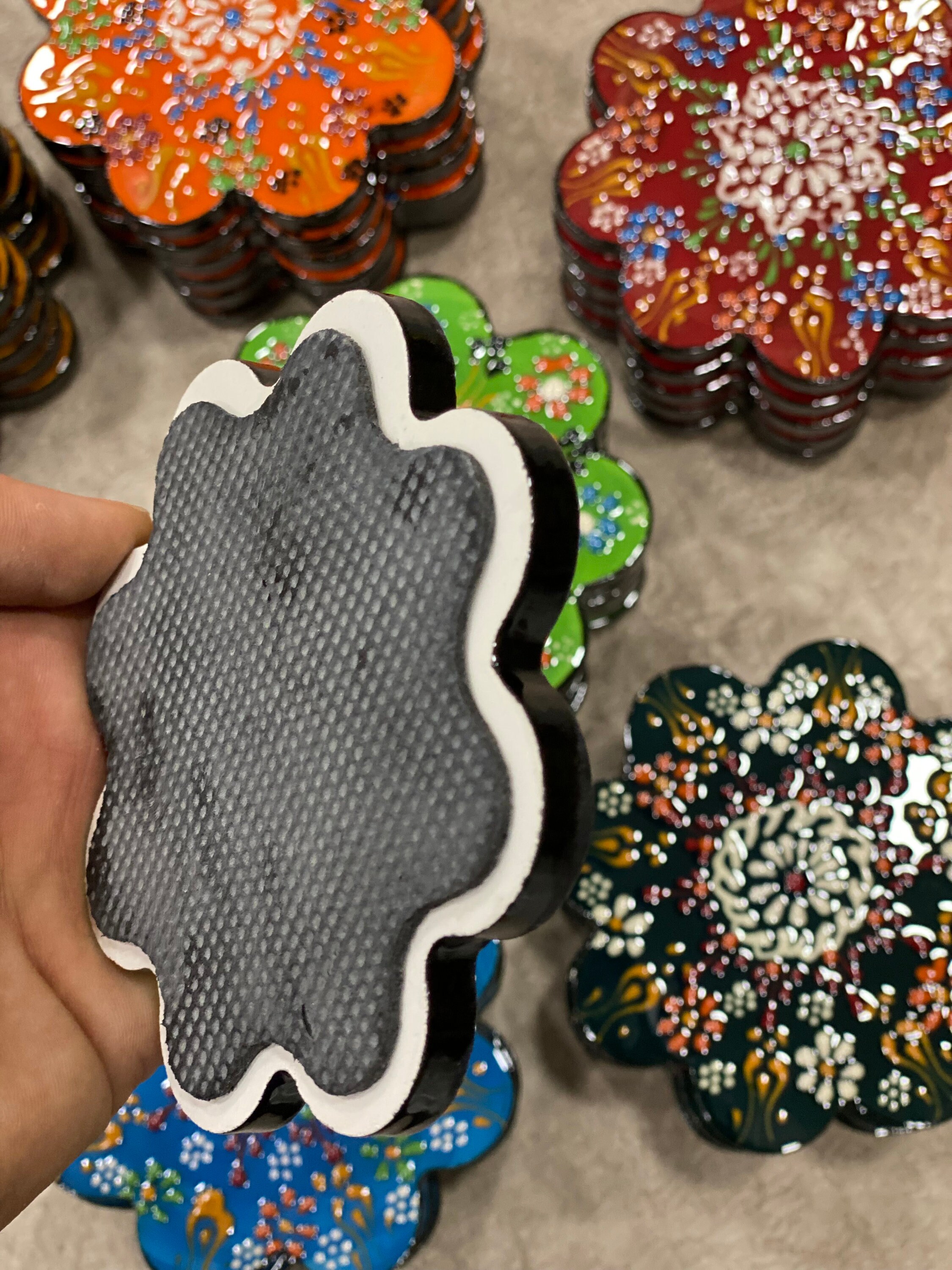 4x Decorative Ceramic Coaster Turkish Tile Coaster Cup - Etsy