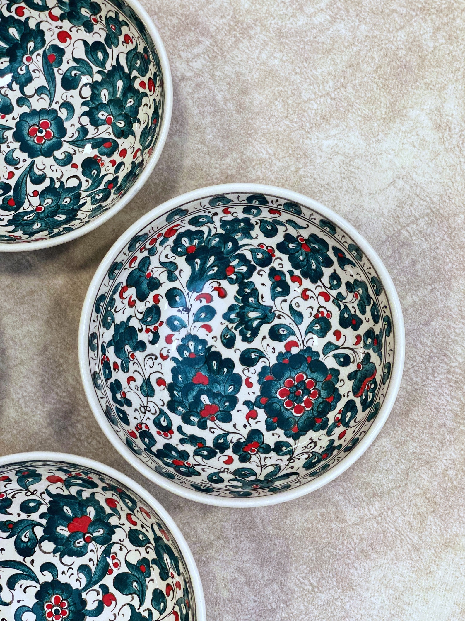 4x Decorative Turkish Ceramic Bowl Set 5.9 Salad Bowl - Etsy UK