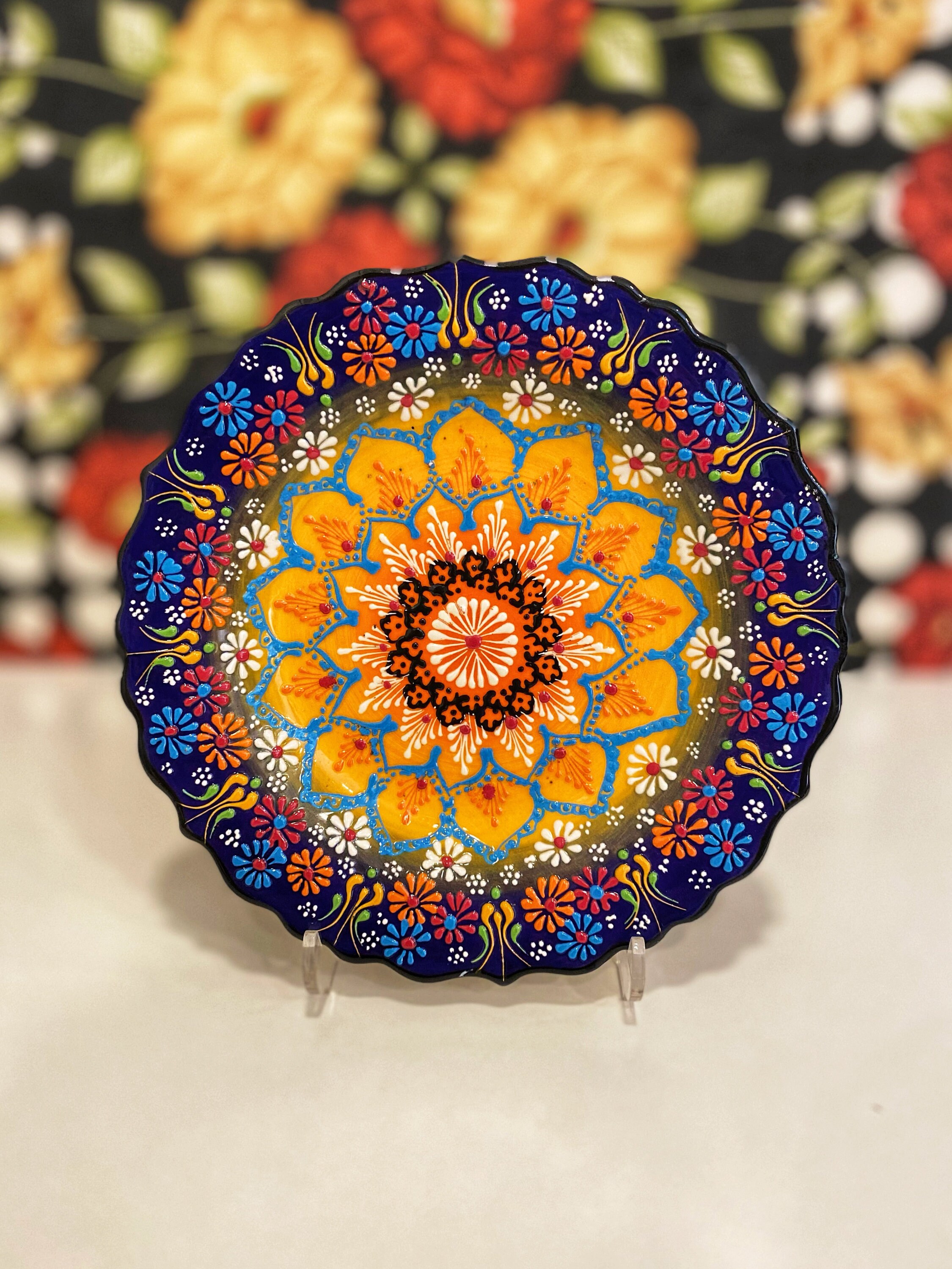 10'' Turkish Wall Plate Colorful Wall Decor | Etsy
