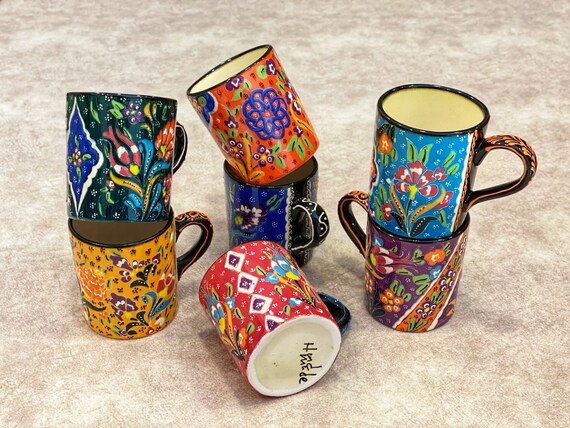 Turkish Ceramic Coffee Mug Handmade Ceramic Espresso Mug | Etsy