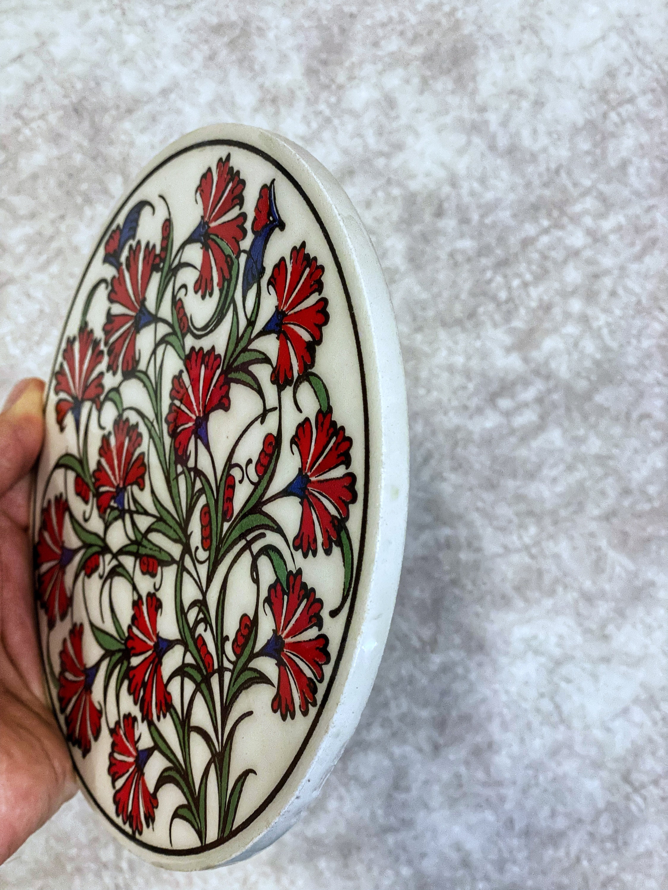 Decorative Ceramic Trivet 7 Tile Trivet Ceramic | Etsy