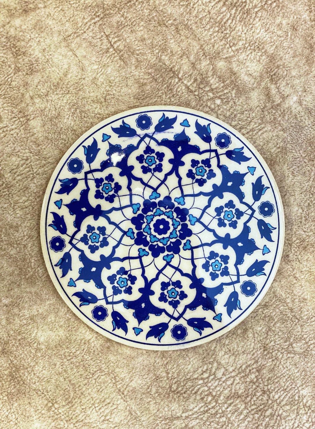Decorative Turkish Ceramic Trivet 7, Ceramic Trivet, Ceramic Tile ...