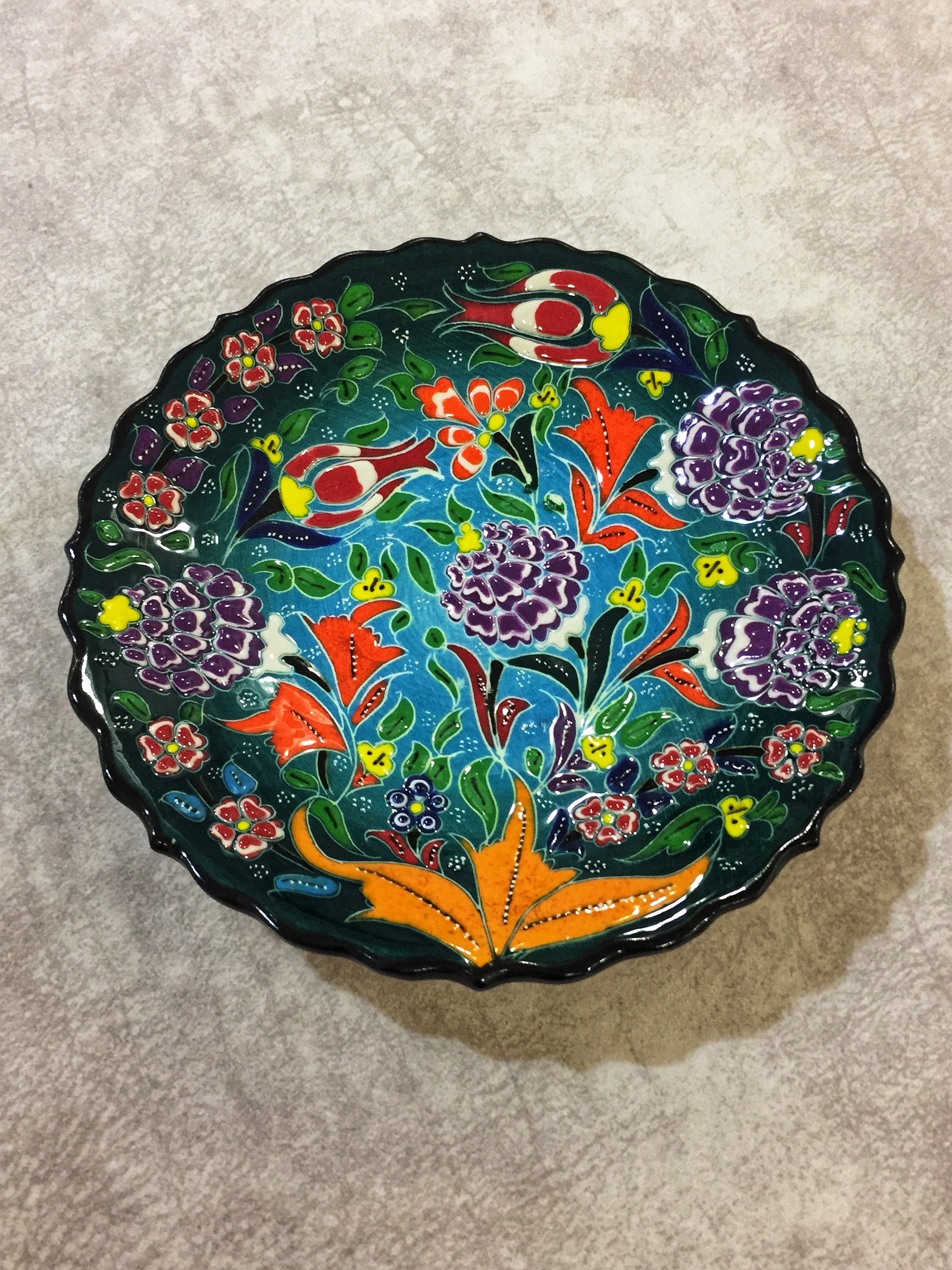 Decorative Ceramic Wall Plate 7'' Dessert Plate | Etsy