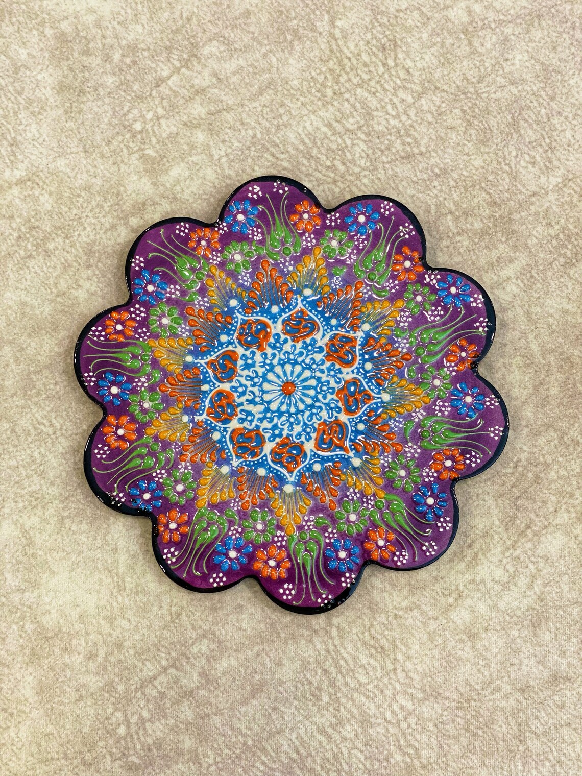 Decorative Tile Kitchen Trivet 7 Tile Trivet Ceramic | Etsy