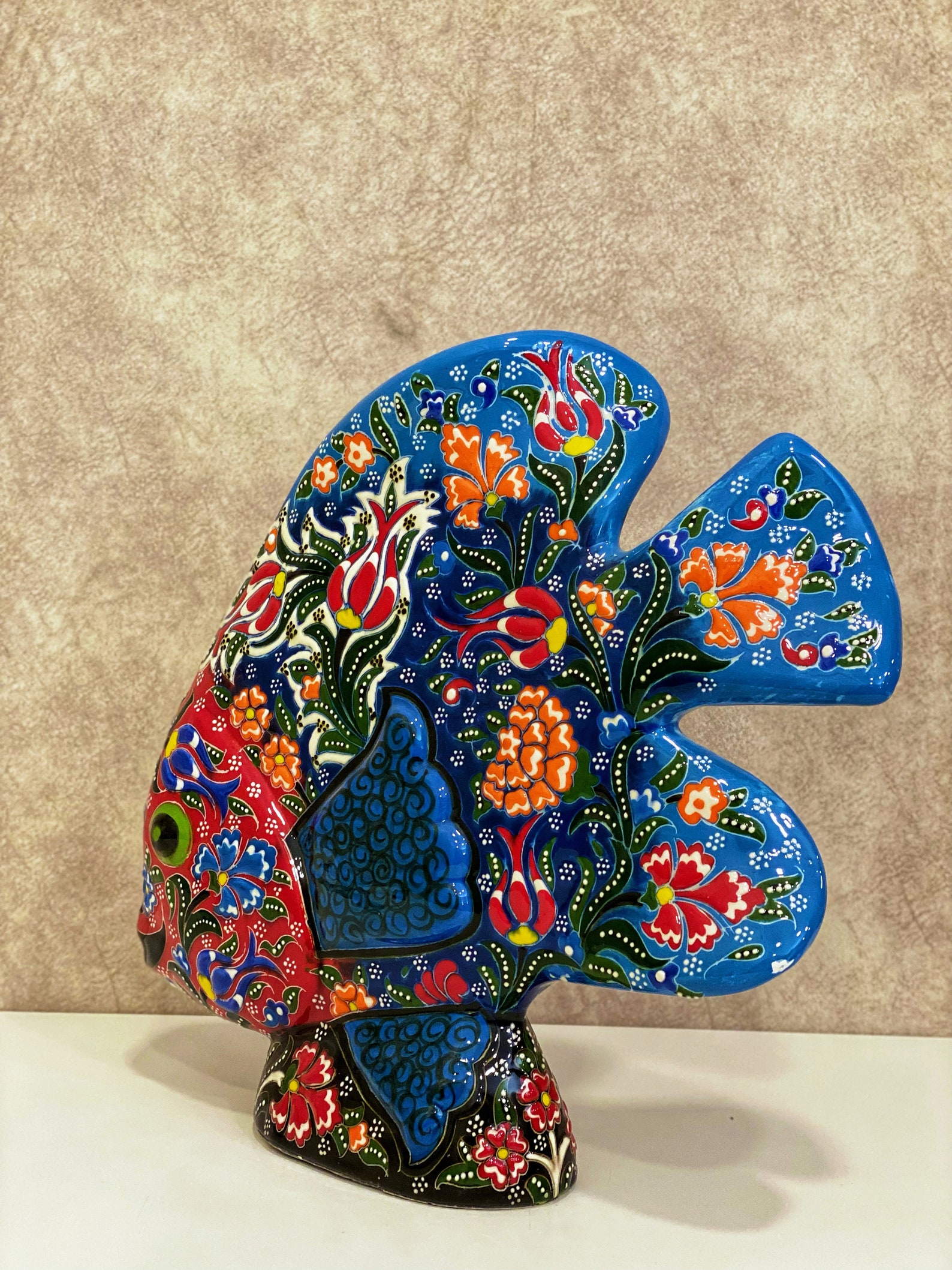 Large Ceramic Fish Figurine Decor Turkish Ceramic Fish - Etsy