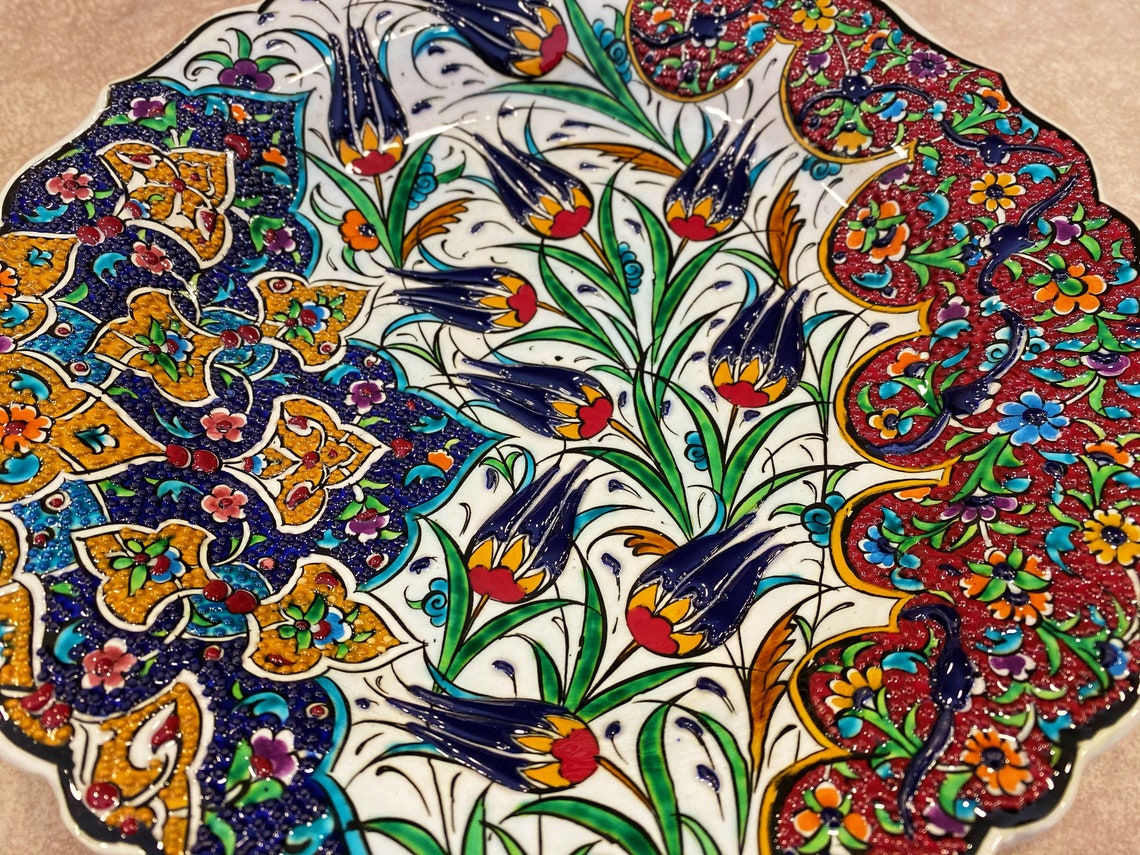 Decorative Ceramic Plate 12'' Ceramic PlatterDinner | Etsy