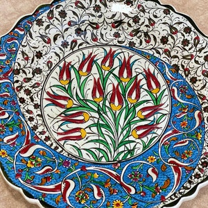 12'' Turkish Wall Plate Colorful Wall Decor - Etsy