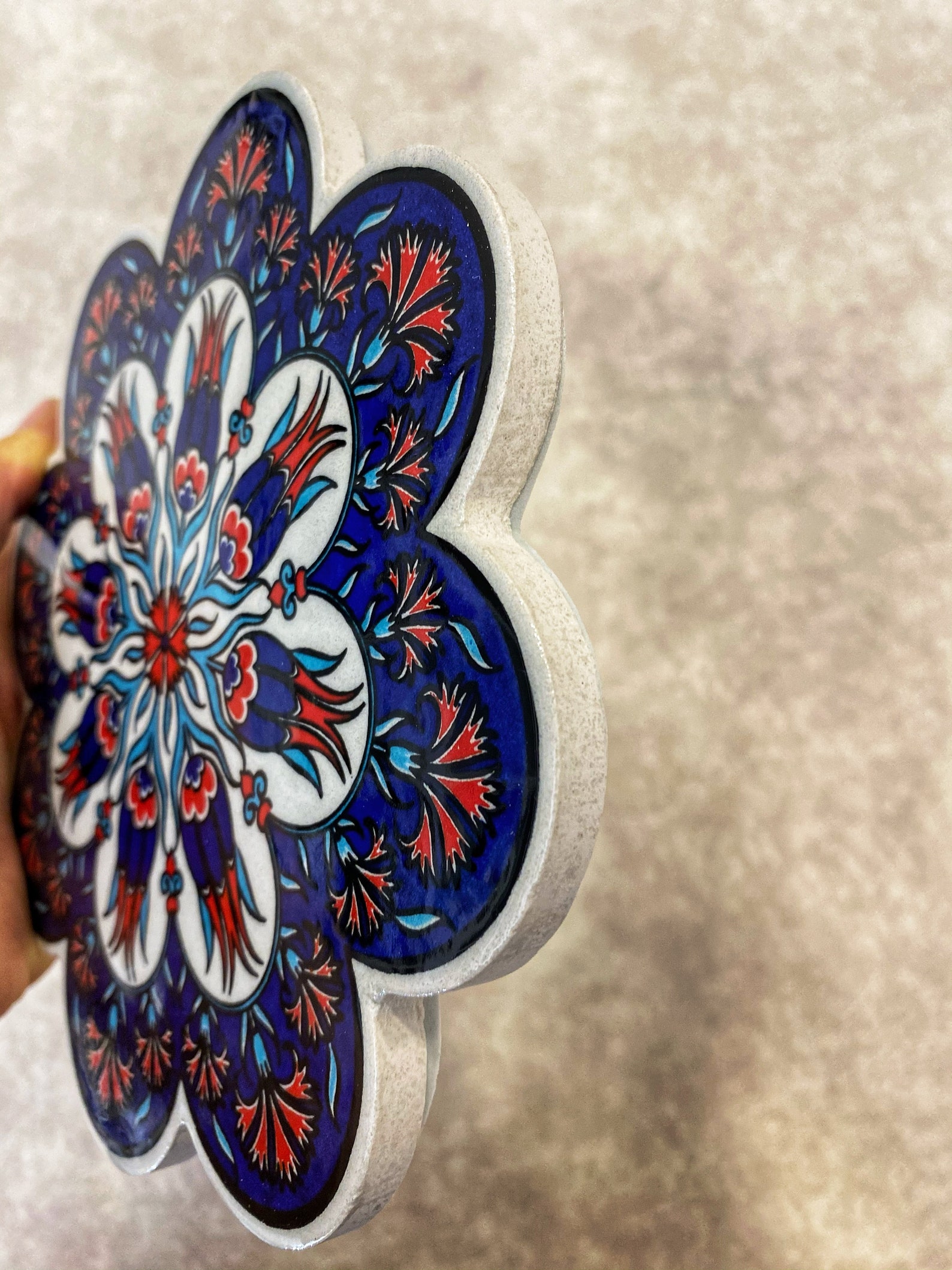 Decorative Ceramic Trivet 7 Tile Trivet Ceramic - Etsy