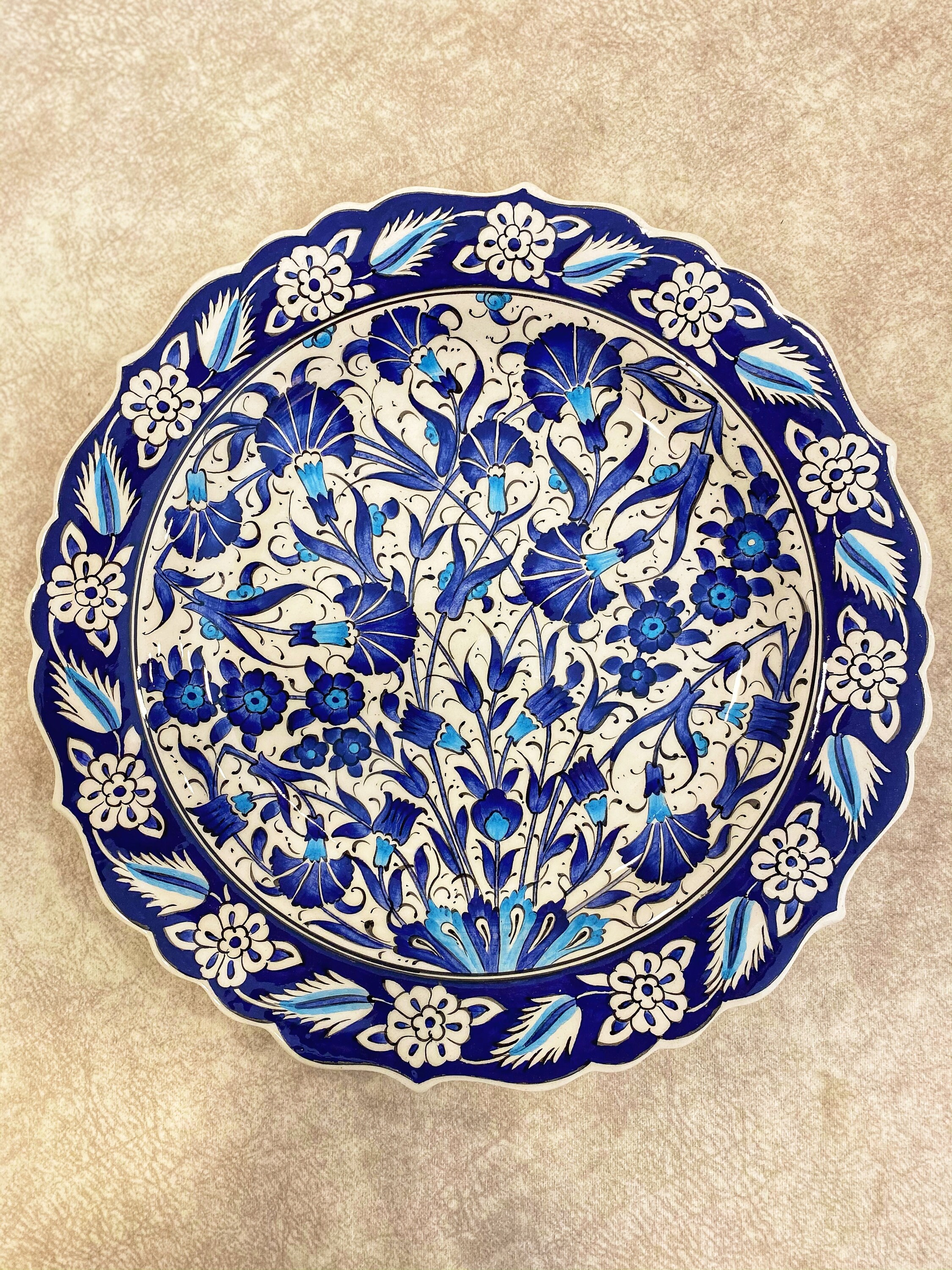 12'' Turkish Ceramic Wall Plate Decorative Ceramic | Etsy
