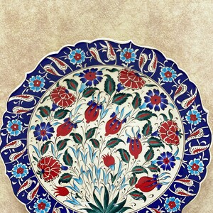 12'' Turkish Wall Plate Colourful Wall Decor - Etsy