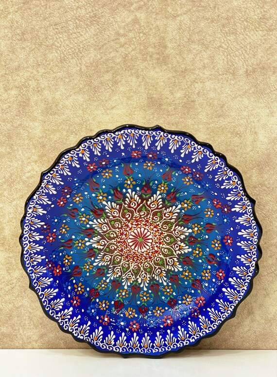 Handmade Ceramic Wall Plate 12''pottery Hanging - Etsy