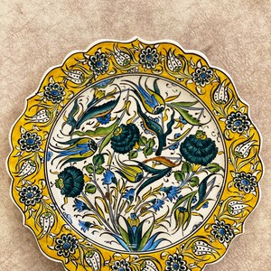12'' Turkish Wall Plate Colourful Wall Decor - Etsy