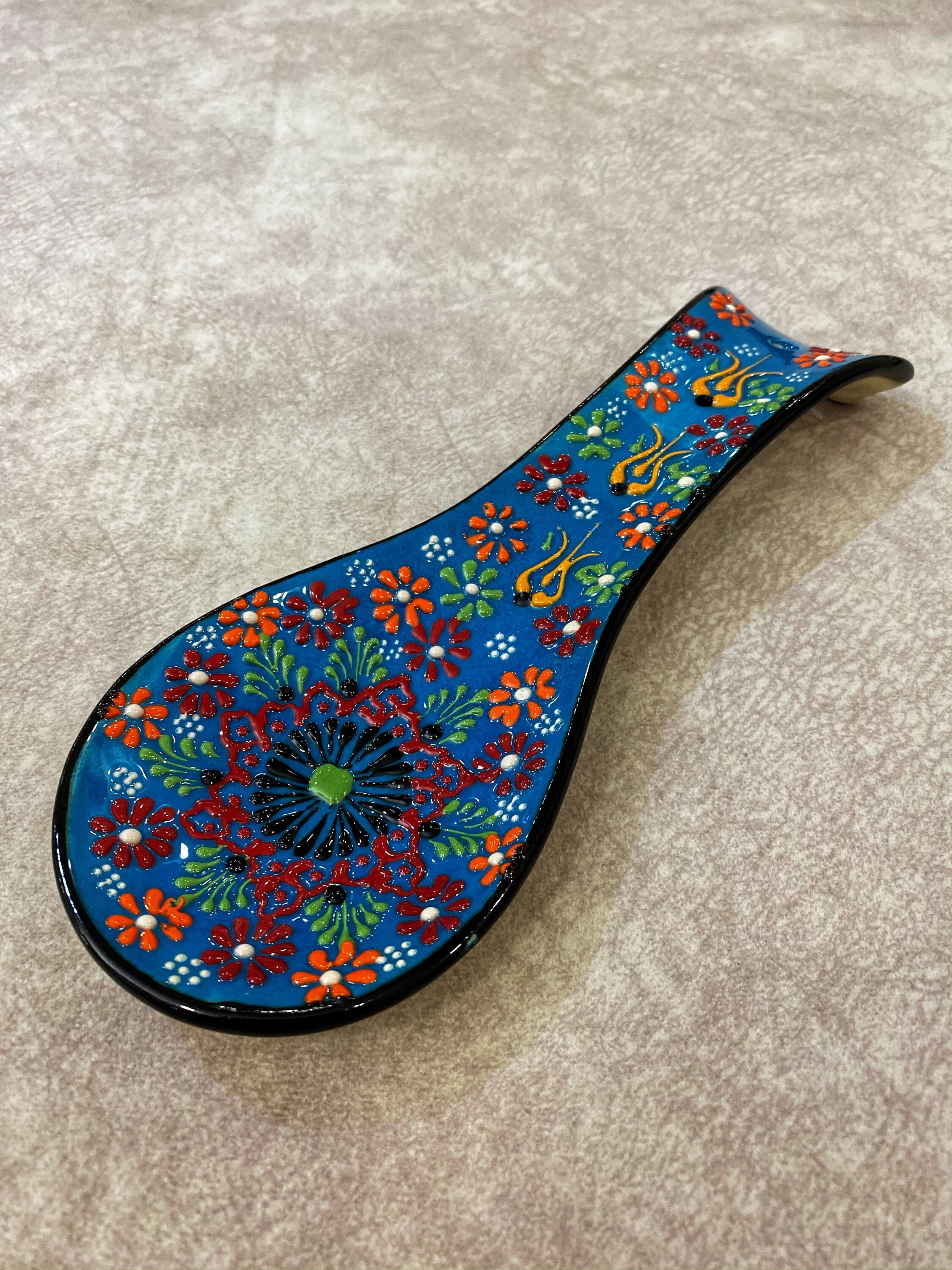 Turkish Ceramic Spoon Rest Handmade Pottery Spoon Holder - Etsy