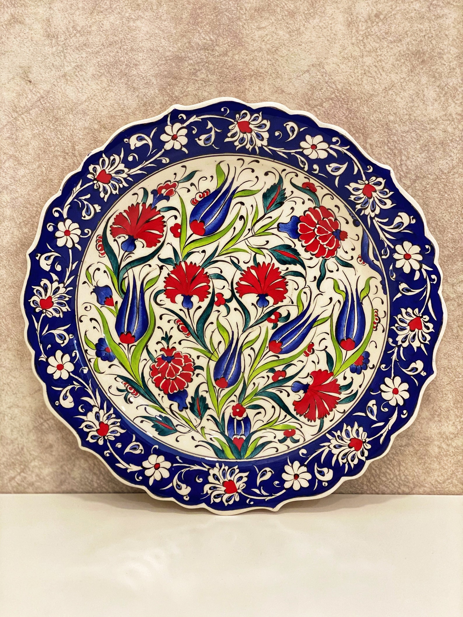 12'' Turkish Wall Plate Colourful Wall Decor - Etsy