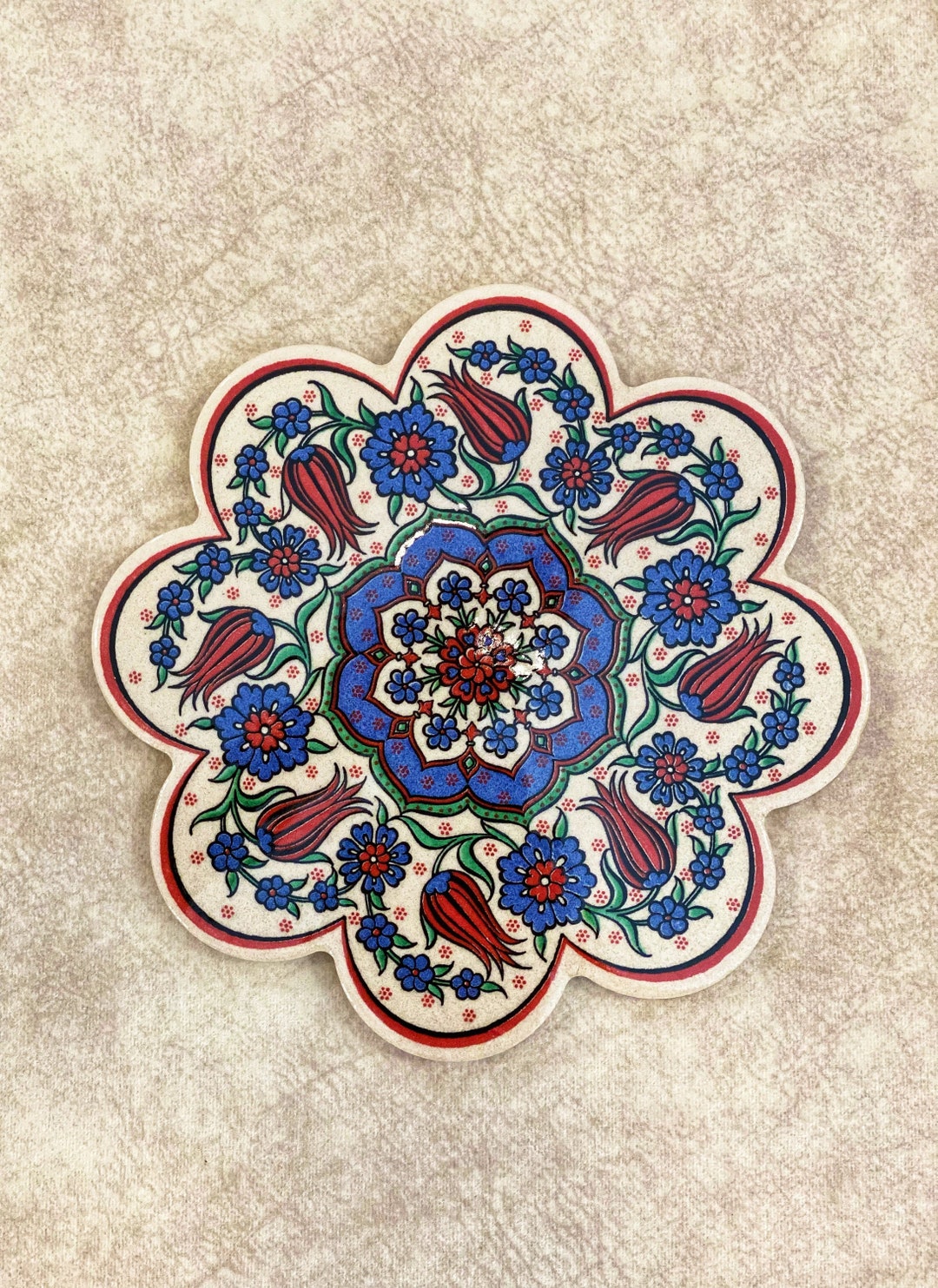 Decorative Trivet, Tile Trivet 7, Ceramic Trivet, Ceramic Coaster, Pot ...