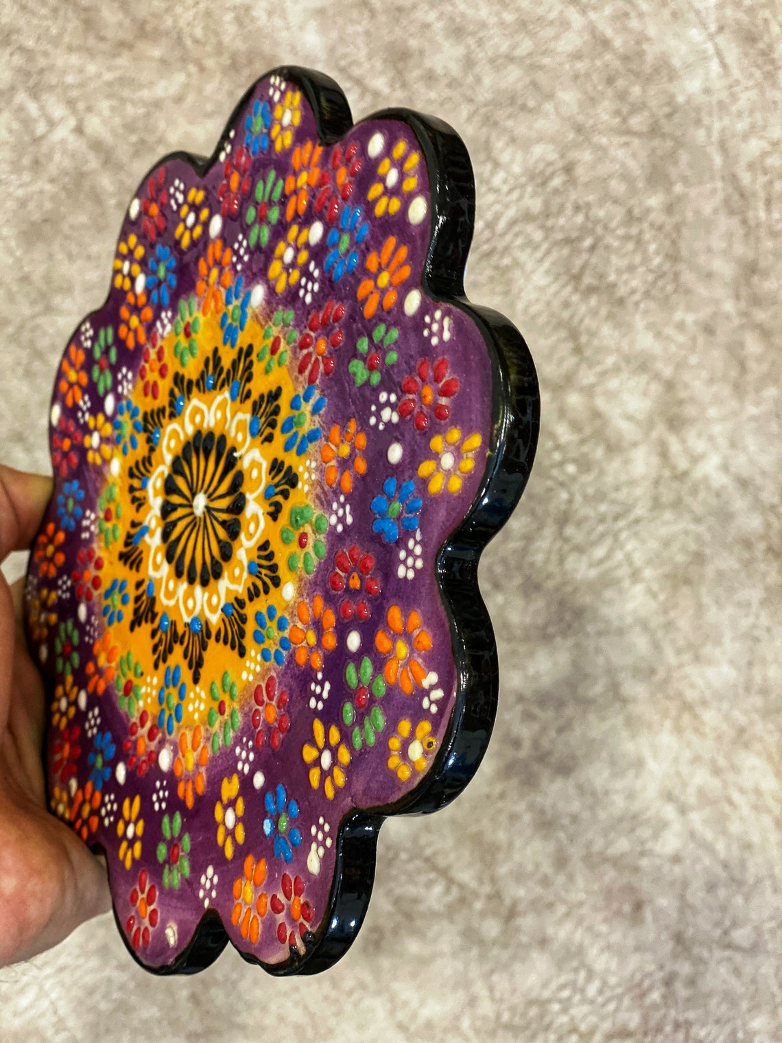 Decorative Tile Kitchen Trivet 7 Tile Trivet Ceramic - Etsy