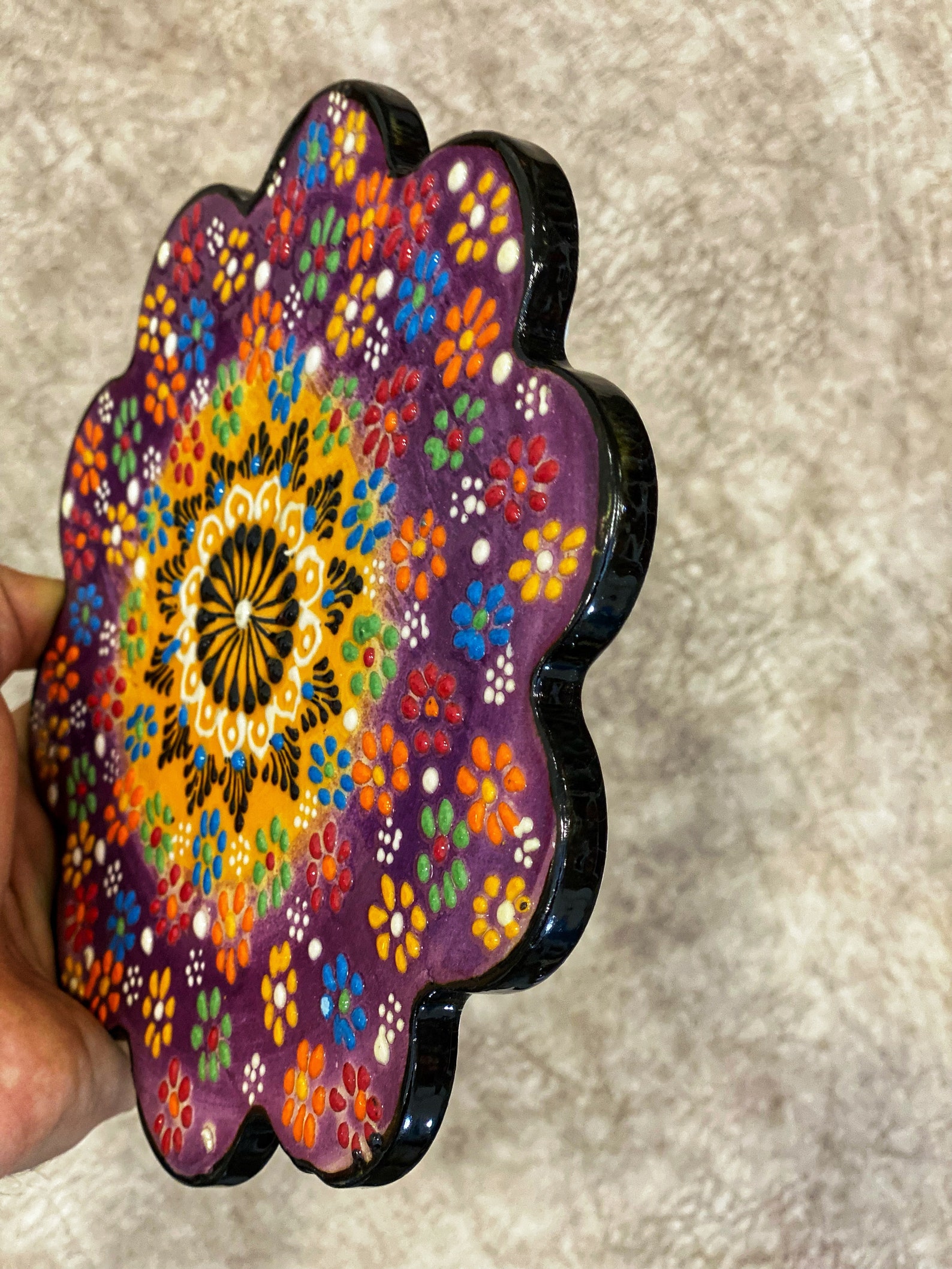 Decorative Tile Kitchen Trivet 7 Tile Trivet Ceramic - Etsy