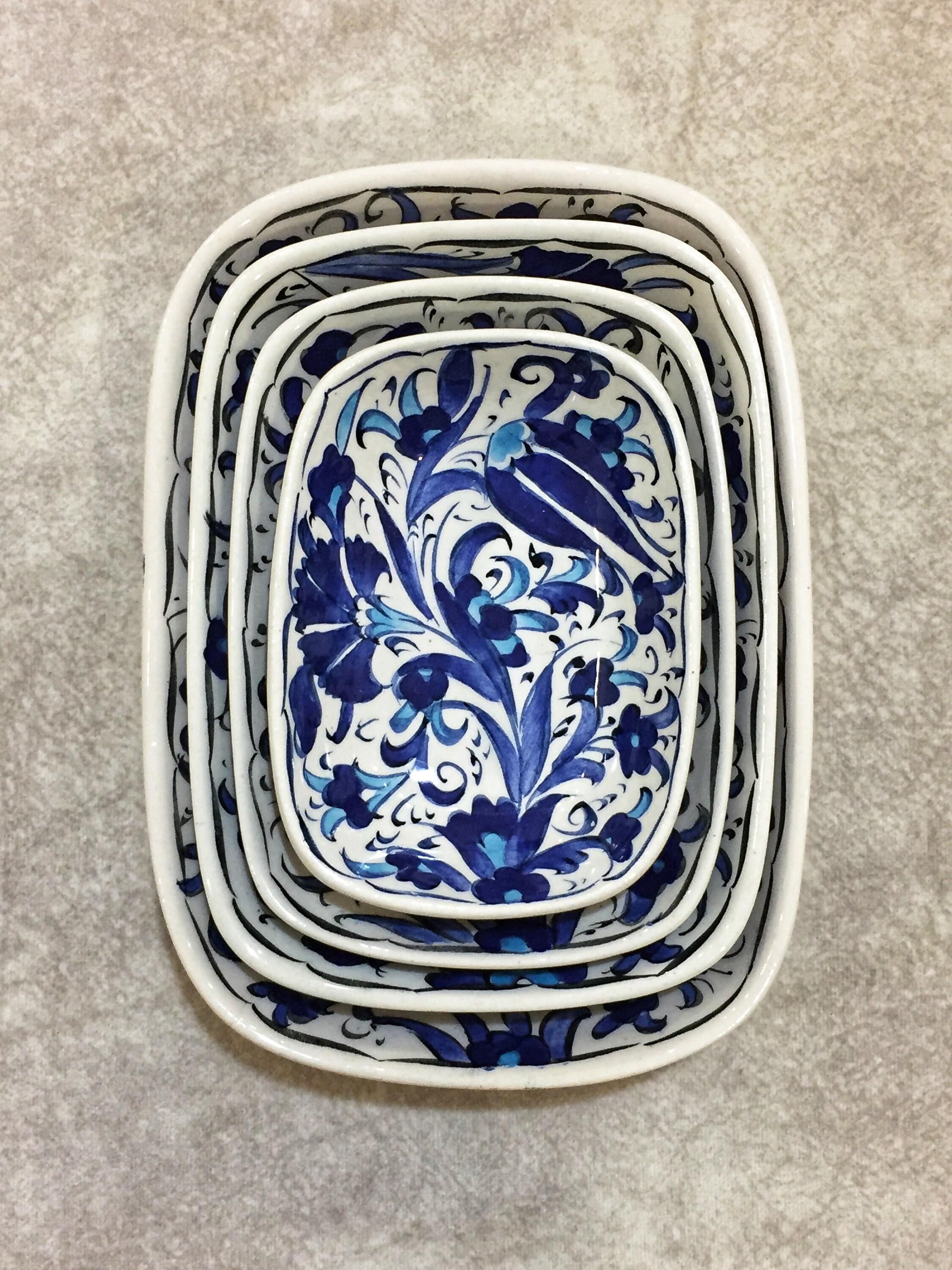 4x Turkish Ceramic Plate Set Meze Plate Set Handmade - Etsy