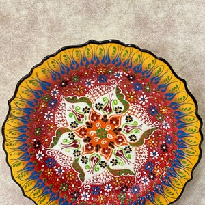 12'' Handmade Turkish Decorative Ceramic Plate for - Etsy