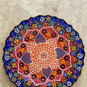 10'' Turkish Wall Plate Colorful Wall Decor - Etsy