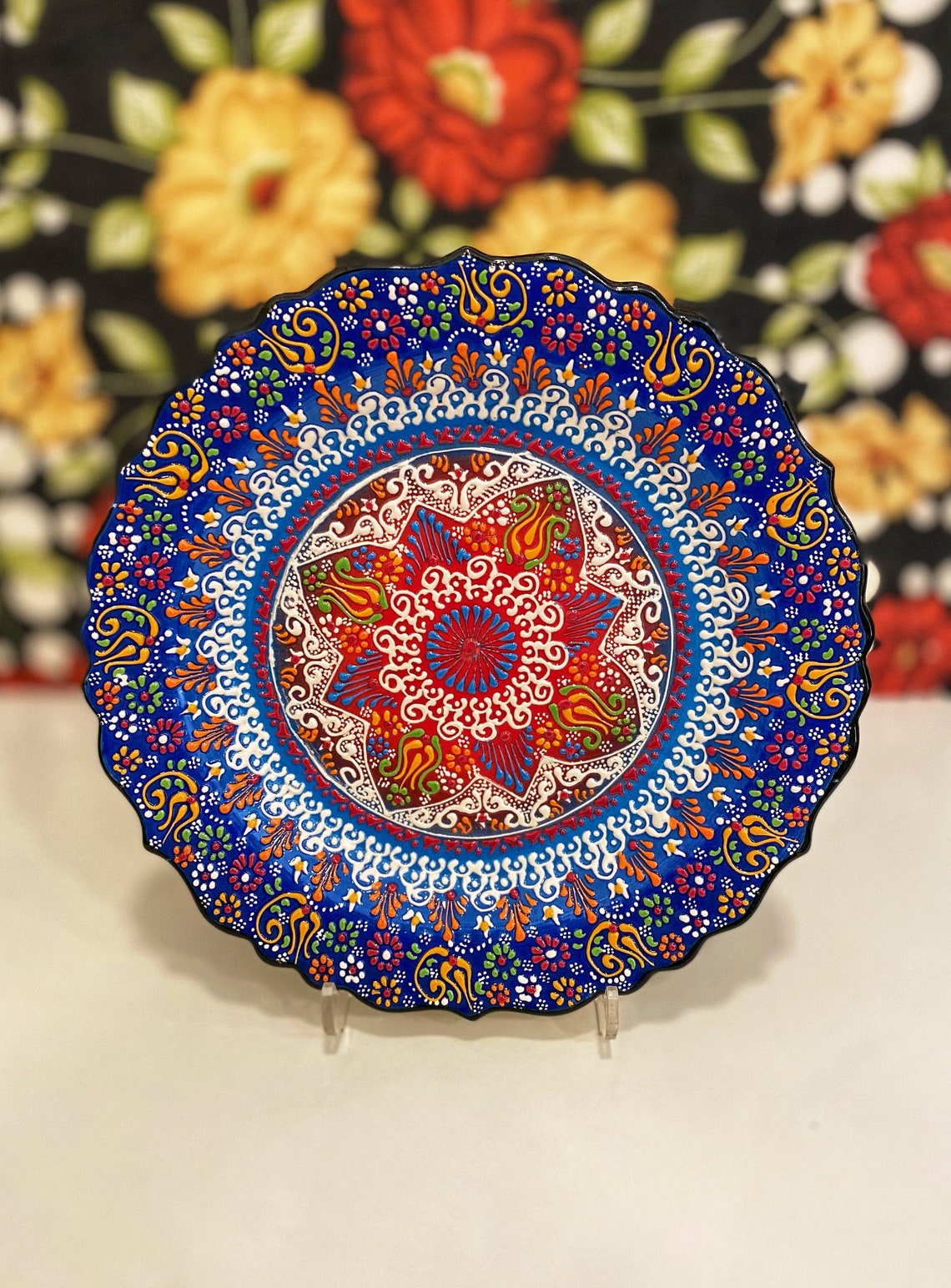 Handmade Ceramic Wall Plate 12''Pottery Hanging | Etsy