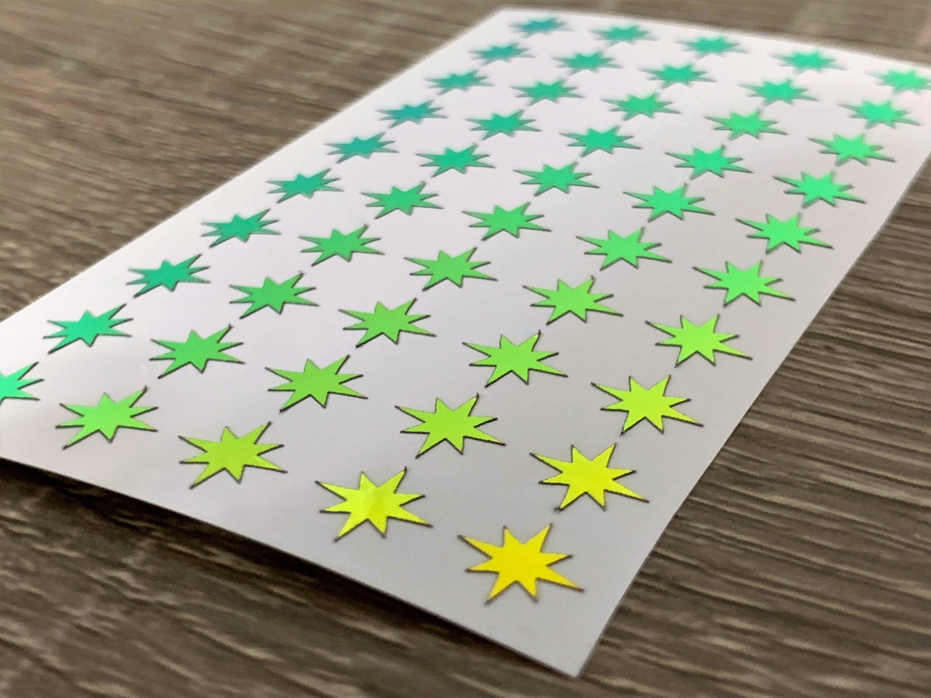 Mini Star Vinyl Planner Stickers Pack // 8mm Iridescent | Etsy