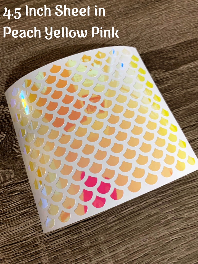 Mermaid Scales Holographic Vinyl Decal Stickers // Mermaid | Etsy