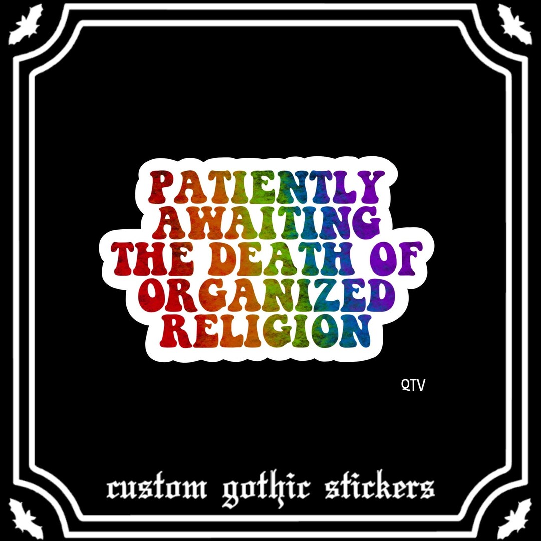 Anti Religion Sticker // Tax the Church // Downfall of Religion ...