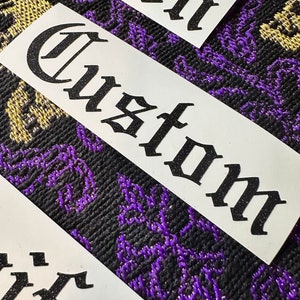 Custom Sticker // Name Vinyl Decal Sticker // Goth Sticker ...