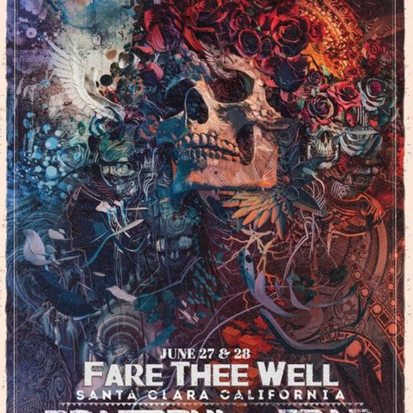 Grateful Dead Fare Thee Well Poster - Etsy
