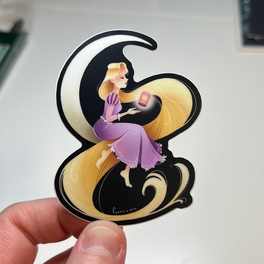 Tangled Rapunzel Vinyl Sticker - Etsy
