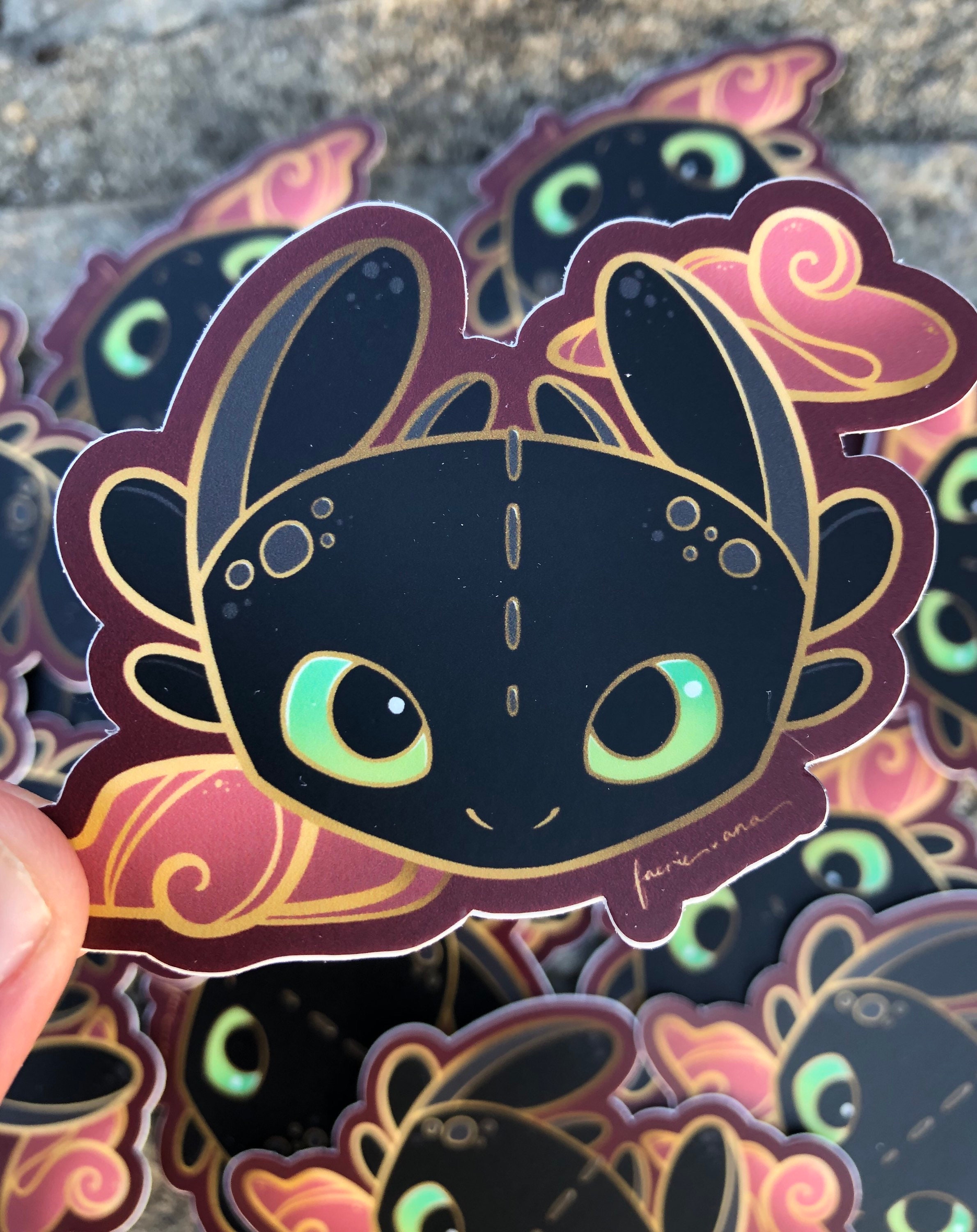 Toothless the Dragon How to Train Your Dragon Vinyl Sticker - Etsy