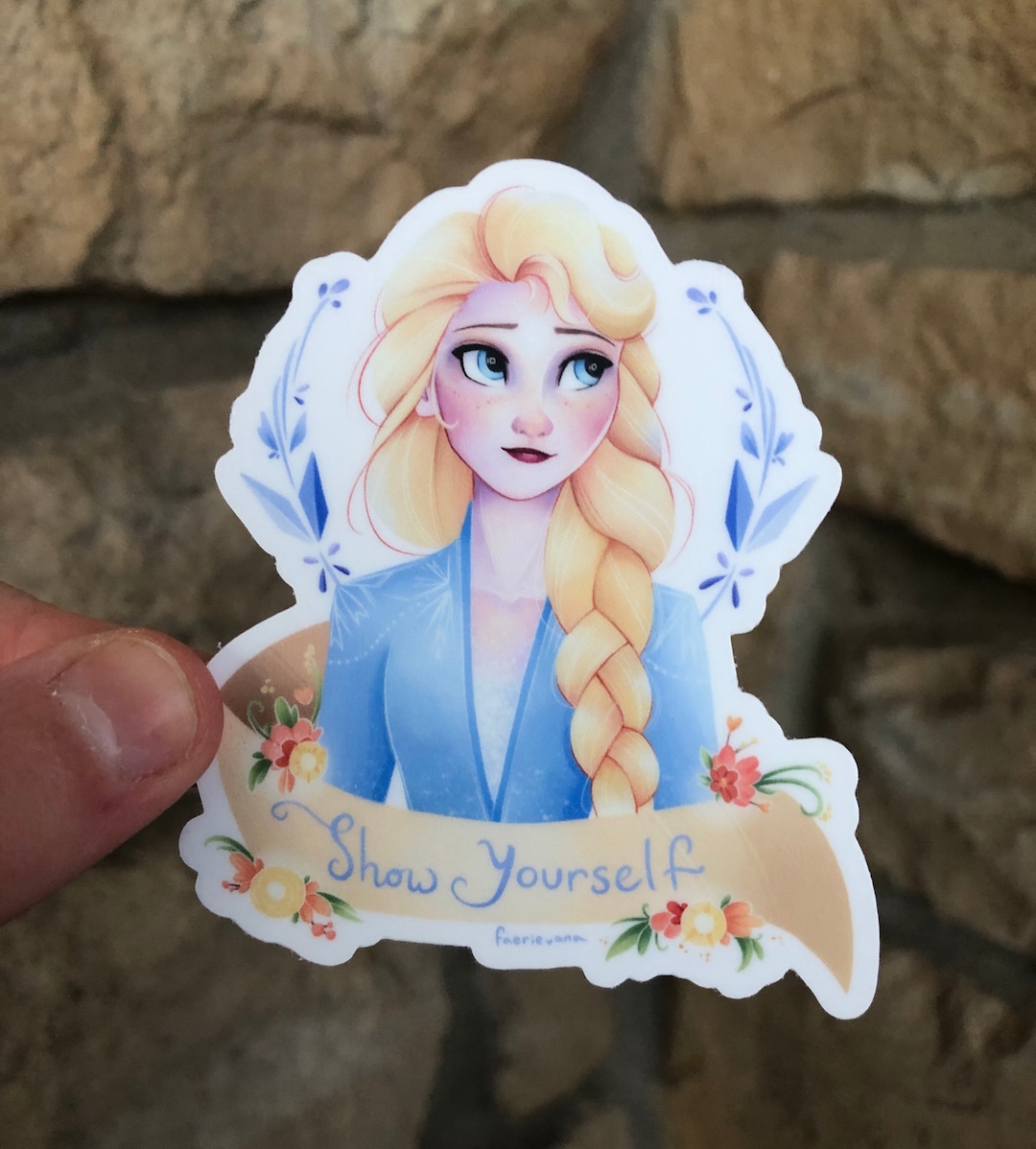 Frozen 2 Disney Elsa Vinyl Sticker - Etsy