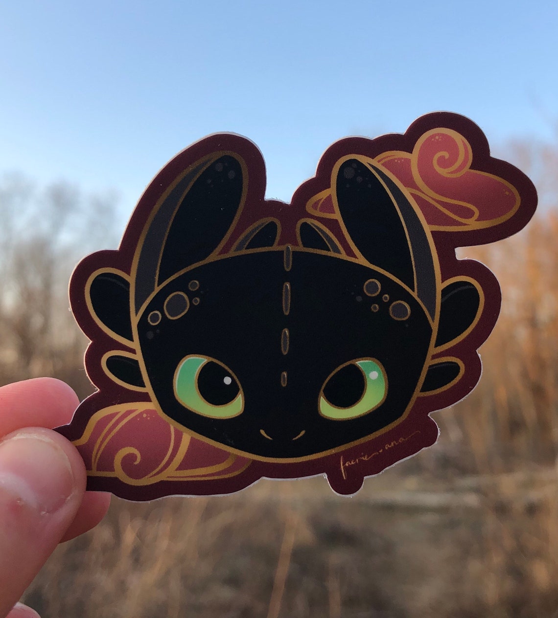 Toothless the Dragon How to Train Your Dragon Vinyl Sticker - Etsy
