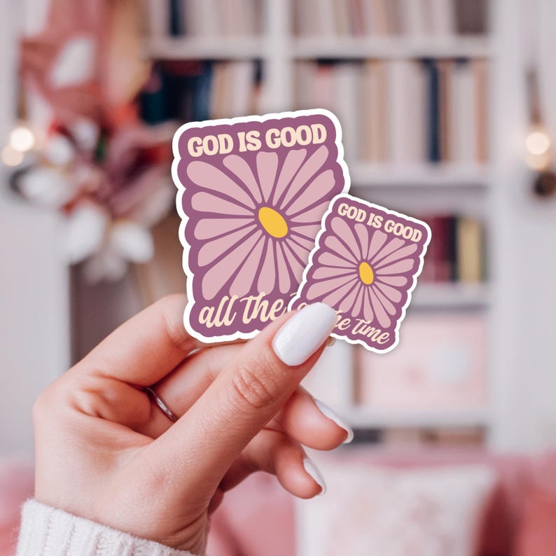 God is Good Sticker: Christian Bible Verse, Laptop Decal - Etsy