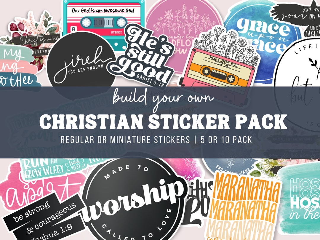 Christian Stickers Christian Sticker Pack Build Your Own Bundle Laptop ...