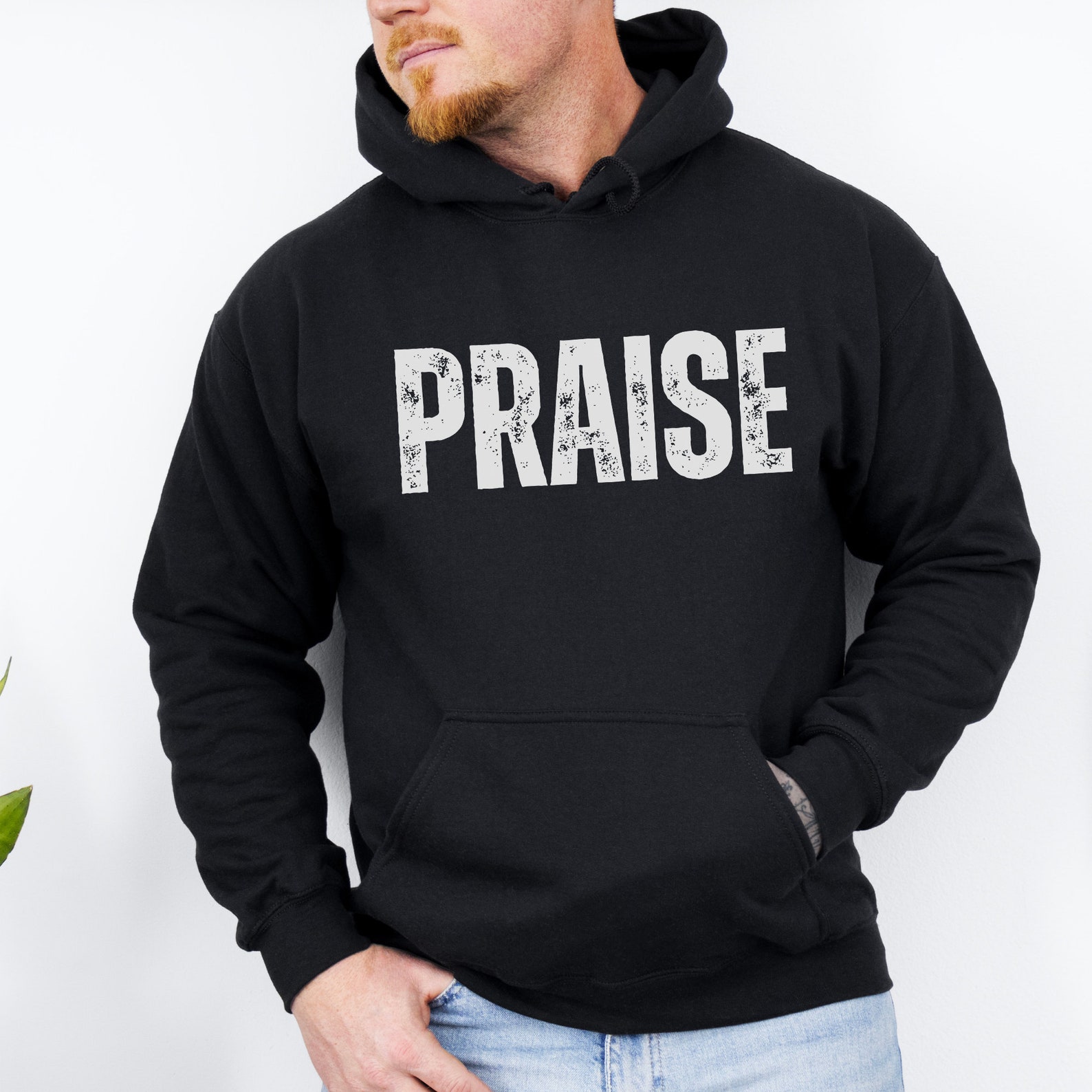 Praise the Lord Sweatshirt, Oversized Christian Crewneck With Front ...