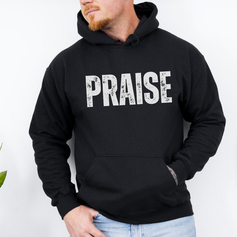 Praise the Lord Sweatshirt, Oversized Christian Crewneck With Front ...