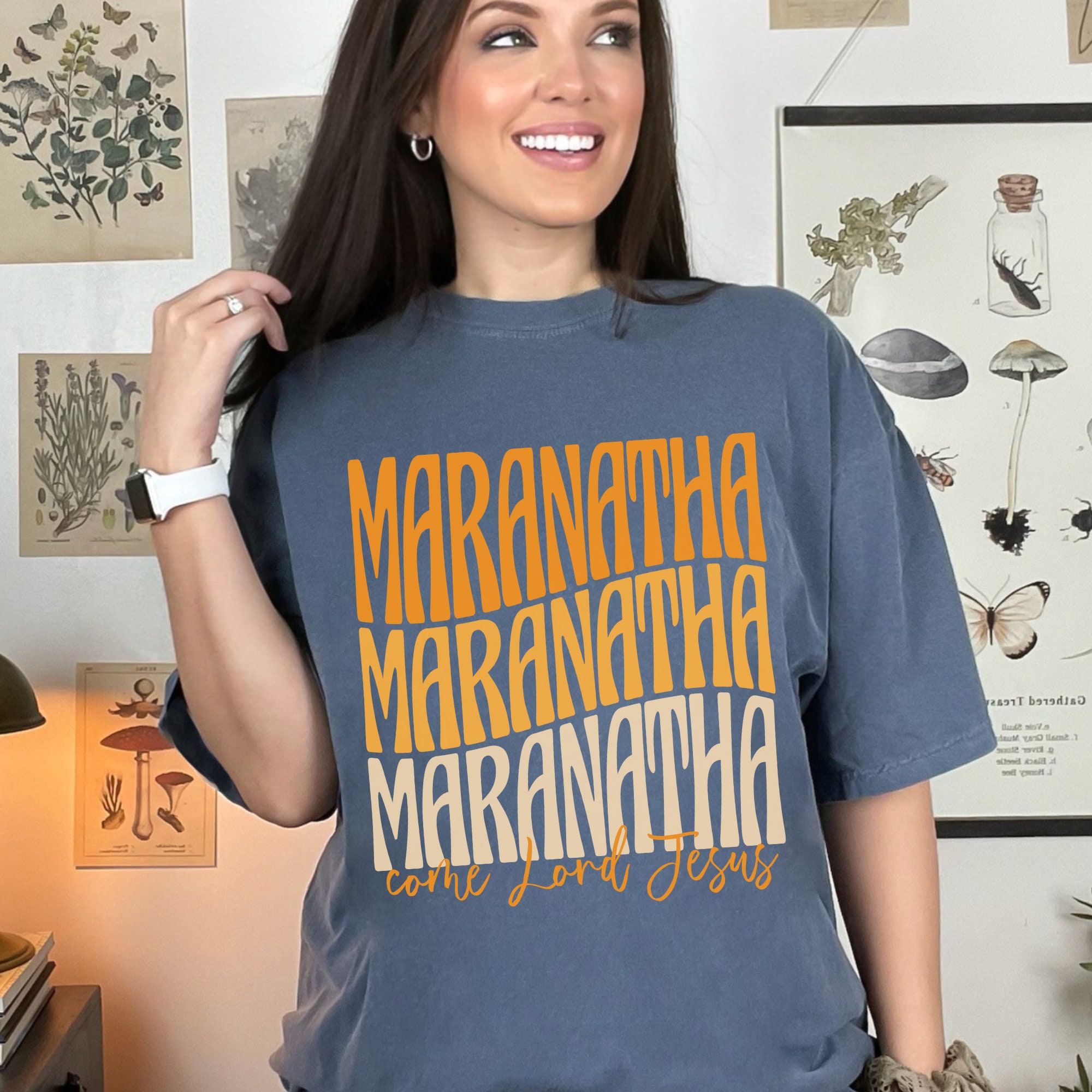 Maranatha Shirt, Jesus is Coming Tshirt, Christian Apparel, Trendy ...