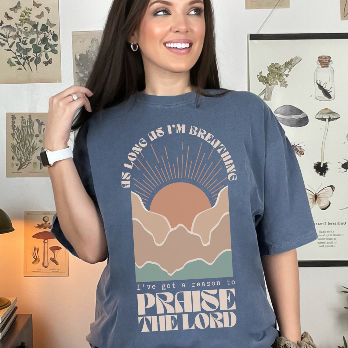 Christian Comfort Colors Tshirt | Praise the Lord Shirt | Faith Based ...