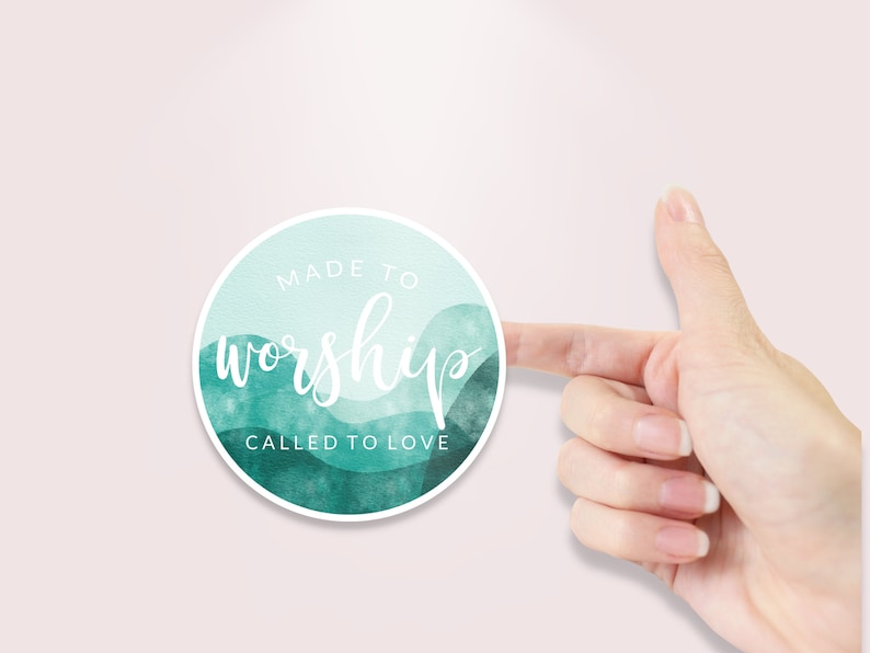 Christian Sticker Made to Worship Vinyl Sticker for Laptop or Water ...
