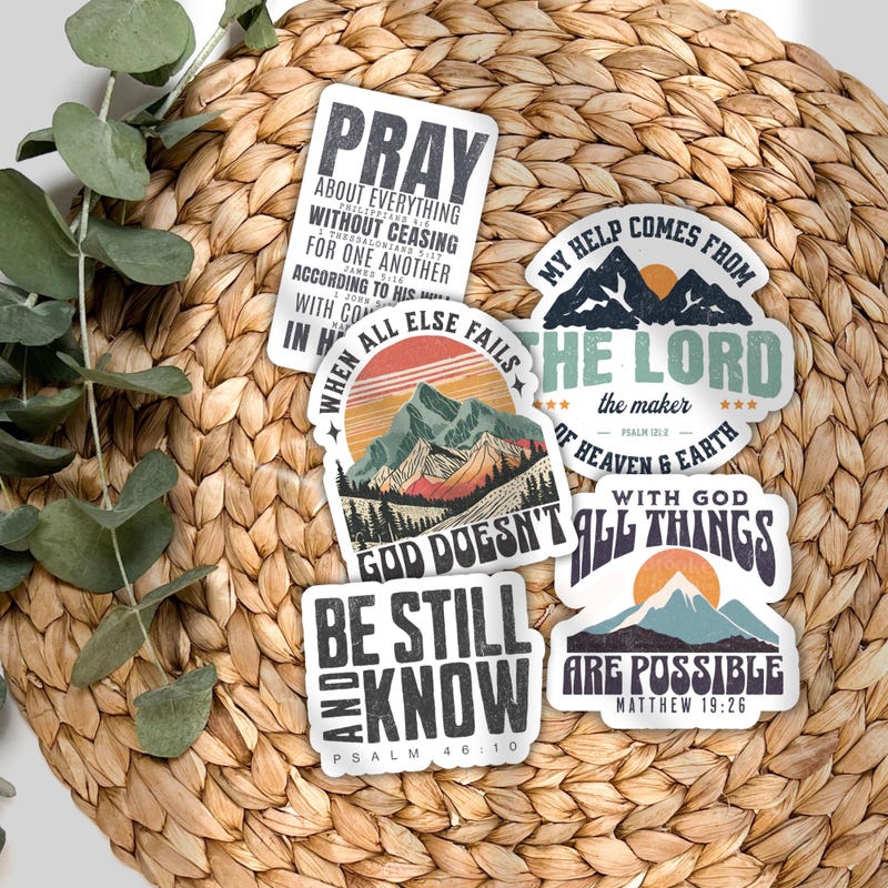 Christian Stickers - Etsy